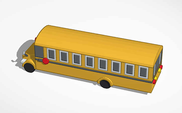 3D design School Bus - Tinkercad