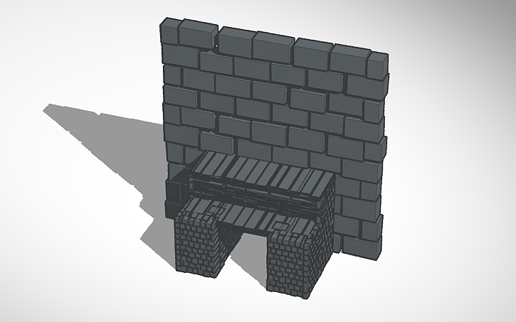 3D design Fireplace - Tinkercad