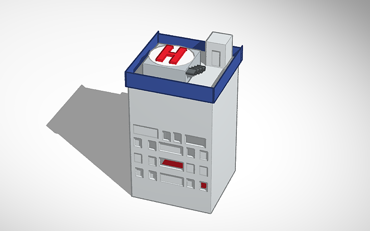 3D design Tall Building - Tinkercad