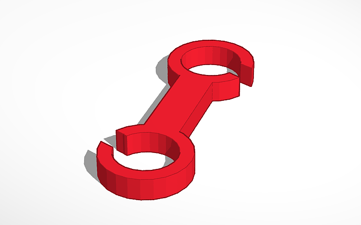 3D design Strong S hook - Tinkercad