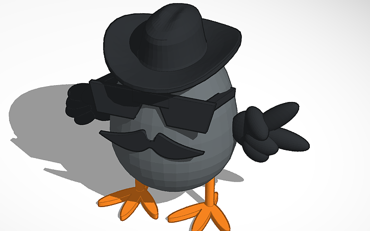 3D design evil eggy boi - Tinkercad