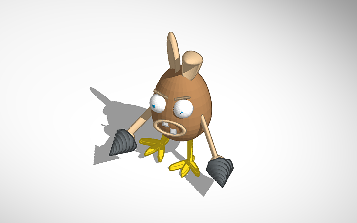 3D design Easter Egg - Tinkercad
