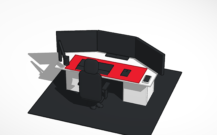 3D design gaming setup - Tinkercad