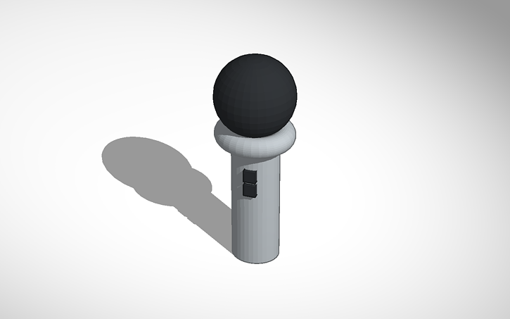 3D design Microphone - Tinkercad