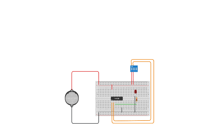 Circuit design NAND - Tinkercad