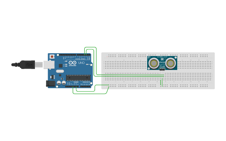 Circuit design Arduino Parallax Ping Sensor - Tinkercad