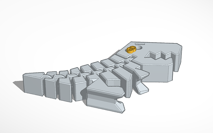 3D design Flexi rex - Tinkercad
