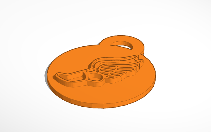 3D design Track and Field Logo - Tinkercad