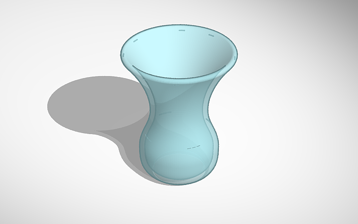 3D design Flower Vase - Tinkercad