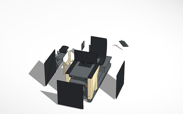 3D design sim rig 1 - Tinkercad