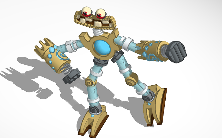 3D design Wubbox (Pose 2) - Tinkercad