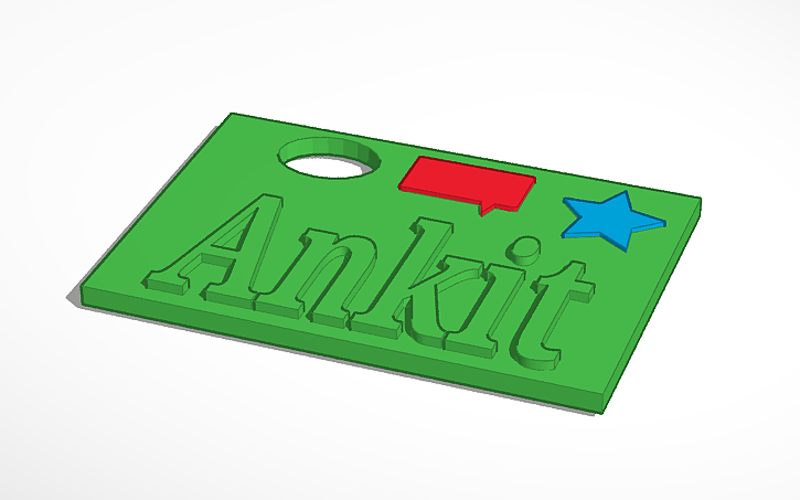 3D design Ankit - Tinkercad