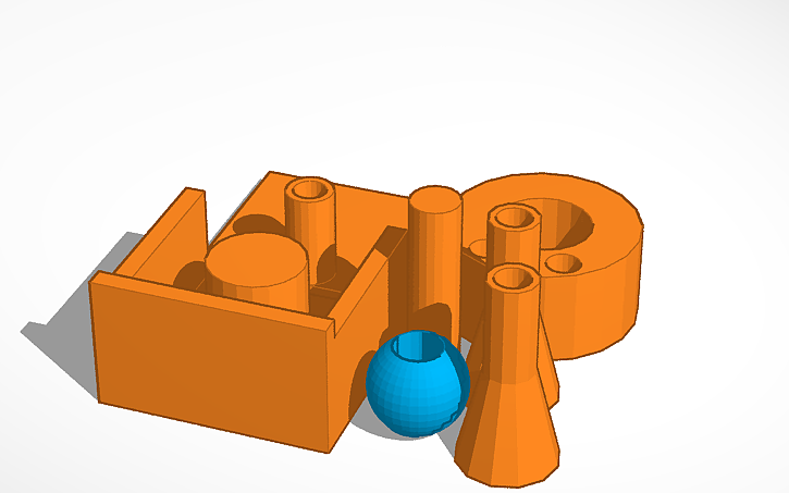 3D design air valve - Tinkercad