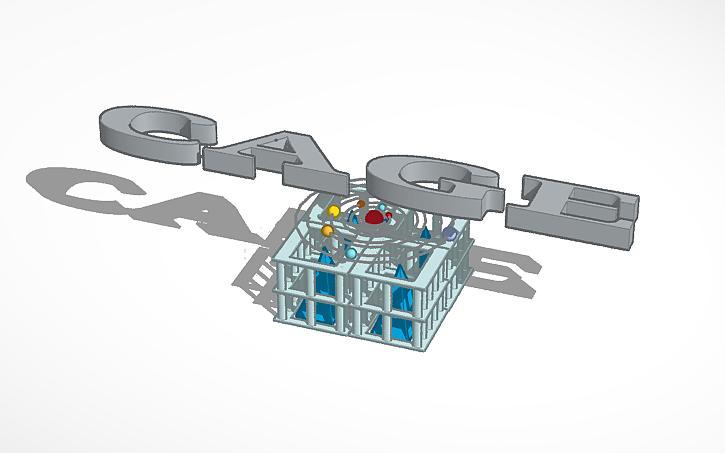 3D design cage - Tinkercad
