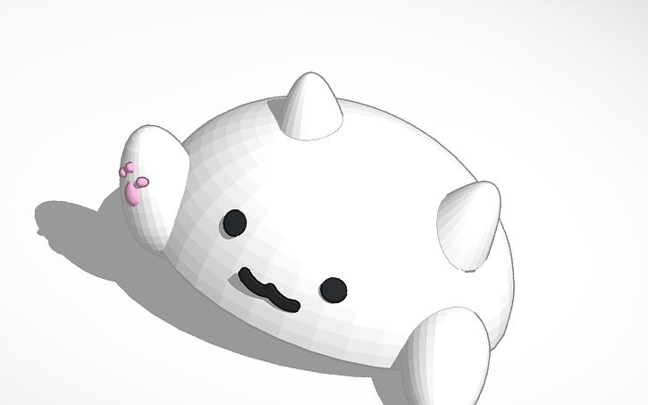 3D design Bongo Cat 3d - Tinkercad