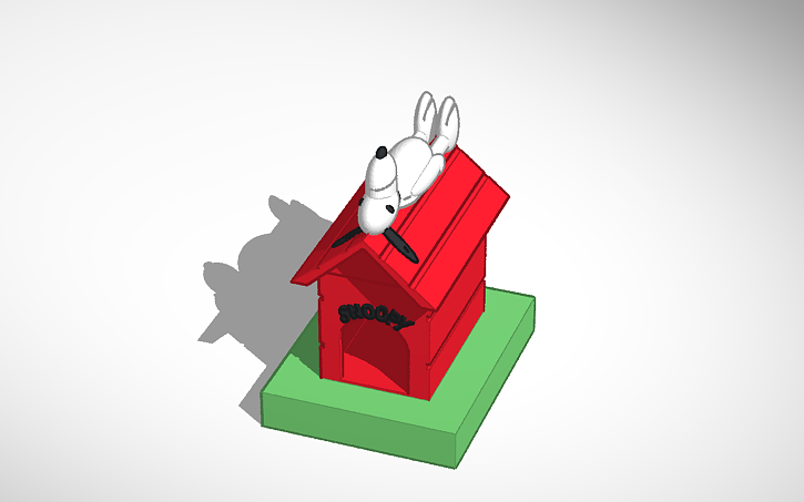 3D design Snoopy - Tinkercad