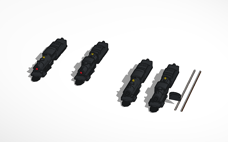 3D design Copy of Motorised camelback 2-6-0 HO - Tinkercad