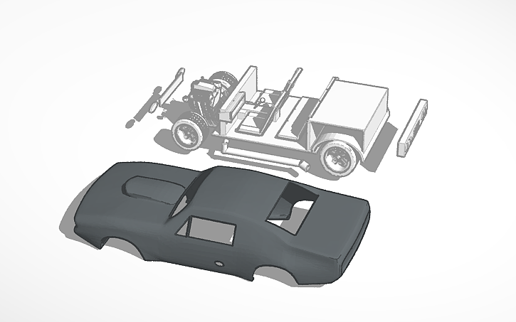 3D design Muscle cars - Tinkercad