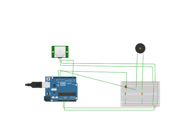 Circuit design crop protection - Tinkercad