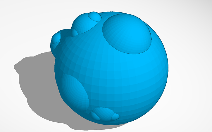 3D design irregular sphere - Tinkercad