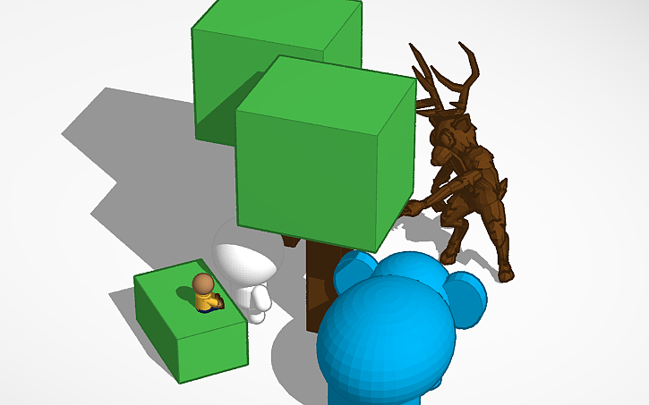 3D design 99 noches en el bosque - Tinkercad