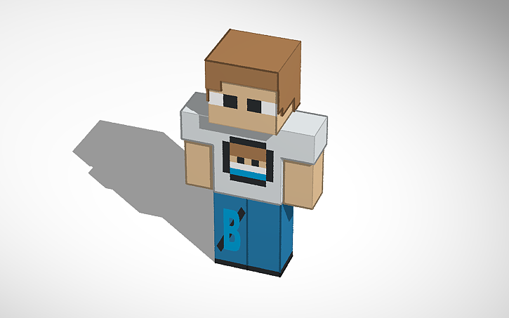3D design My minecraft skin - Tinkercad