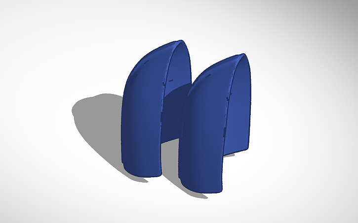 3D design Senate guard Shoulder pads - Tinkercad