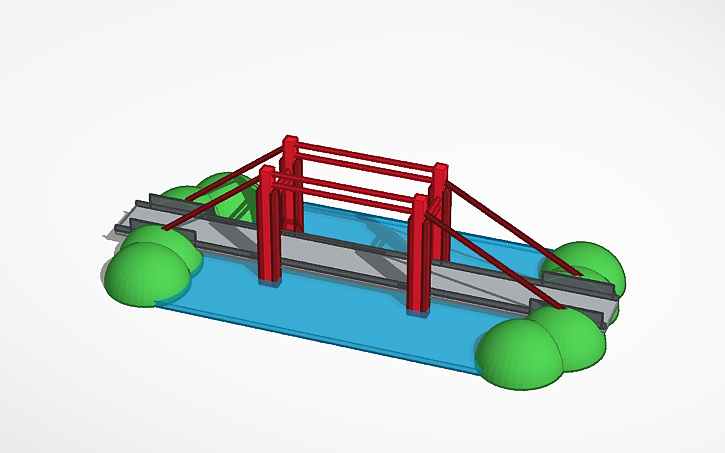 3D design Bridge - Tinkercad