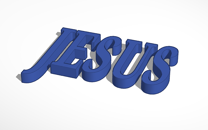 3D design jesus - Tinkercad