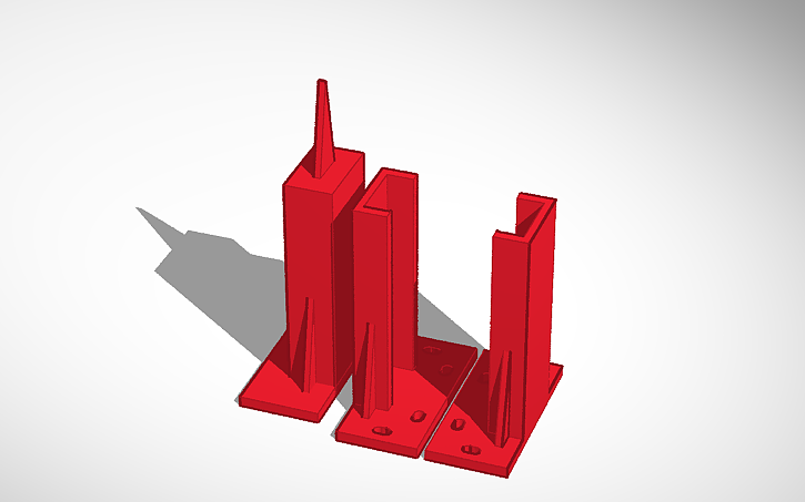 3D design Drawer Slide Supports - Tinkercad
