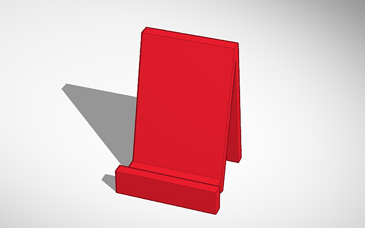 3D design Phone stand - Tinkercad