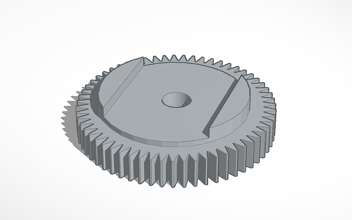 3D design turret base drive gear XL - Tinkercad