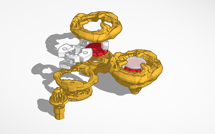 3D design Beyblade X Gold HellScythe/4-60/T - Tinkercad