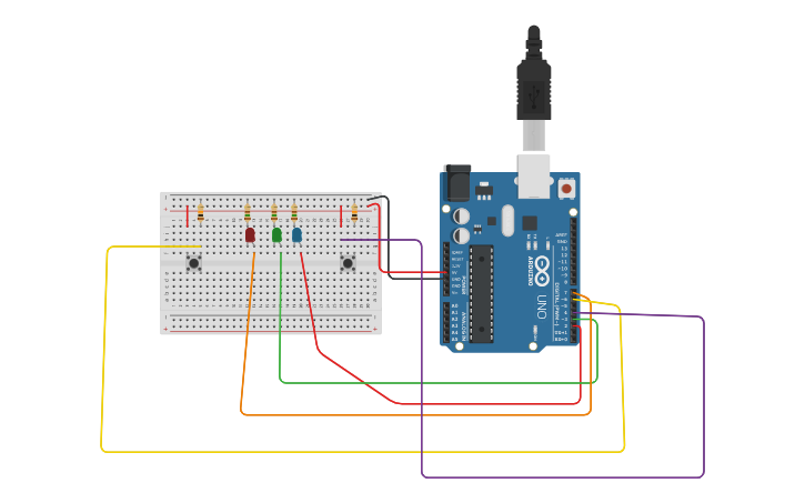 Circuit design arduino tp - Tinkercad