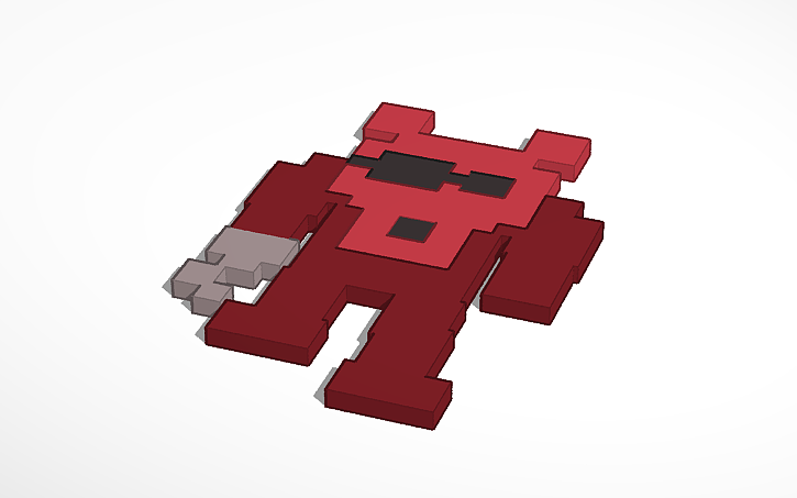 3D design 8-Bit Foxy - Tinkercad
