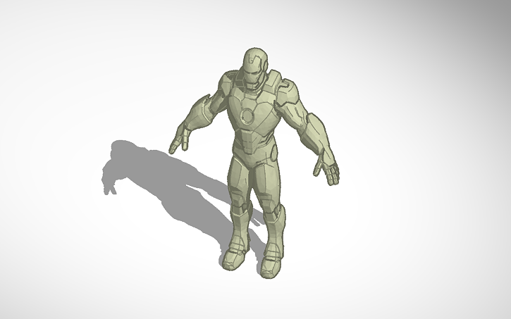 3D design iron man - Tinkercad