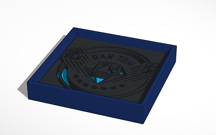 3D design DanTDM Logo (Picture Frame) - Tinkercad