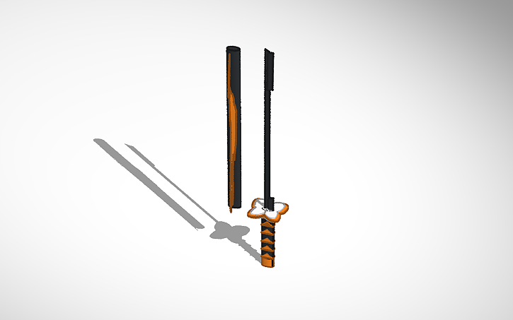 3D design Demon Slayer Shinobu Sword - Tinkercad
