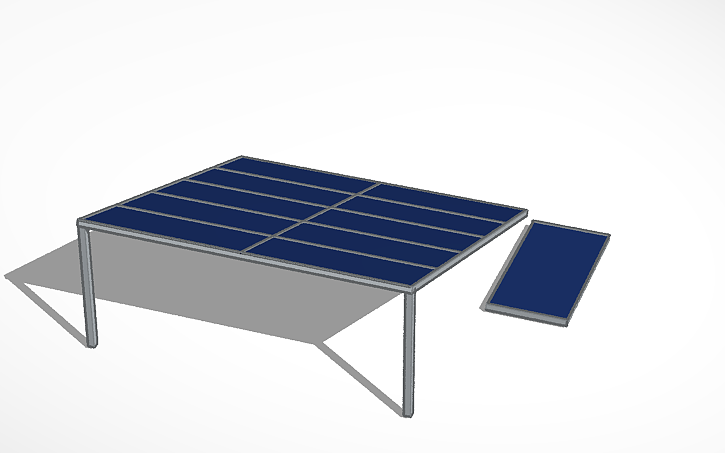 3D design Panel solar Daniel - Tinkercad