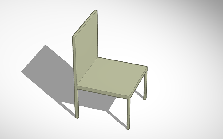3D design Chair - Tinkercad