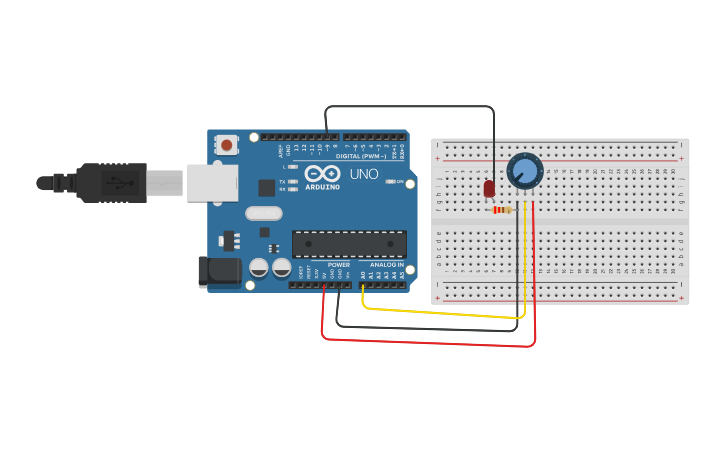 Circuit design tutorial 6 ejercicio 2 - Tinkercad