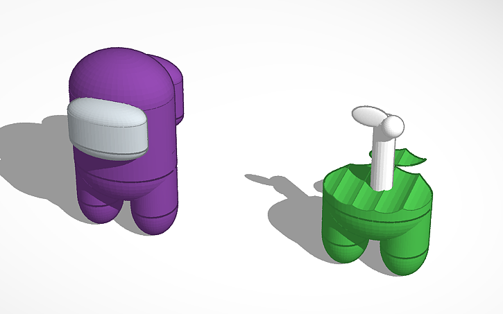 3D design Among Us Character - Tinkercad