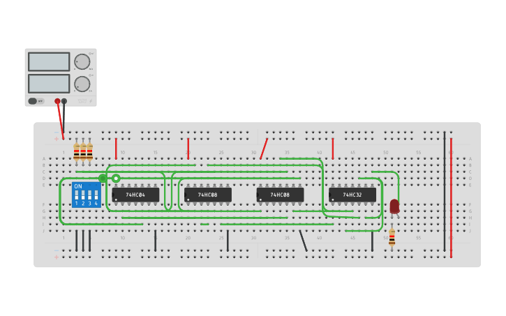 Circuit design auto de procesos 1 - Tinkercad