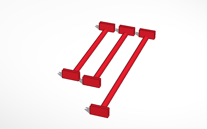 3D design Bathroom Box Supports Frames - Tinkercad