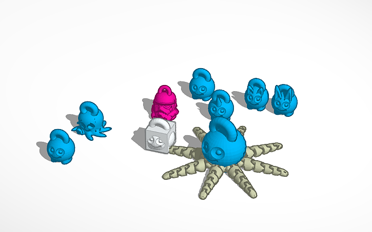 3D design fuzzo 4 - Tinkercad
