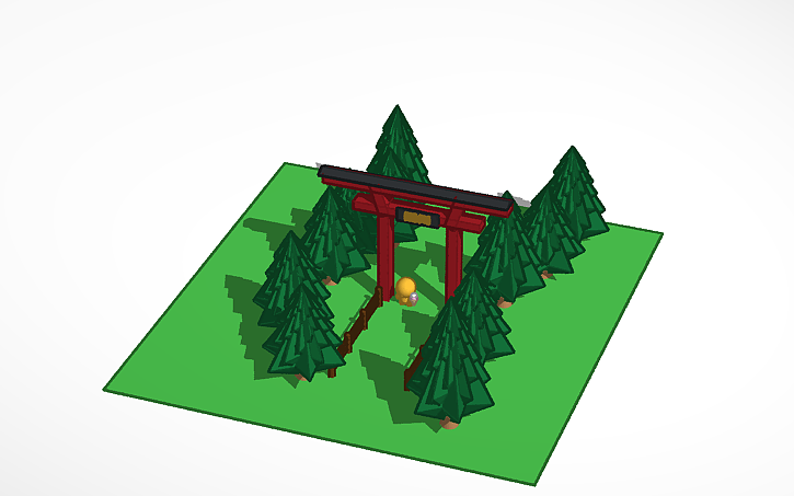 3D design Gate - Tinkercad