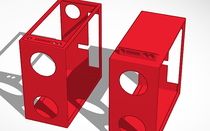 3D design rgb glass pc case - Tinkercad
