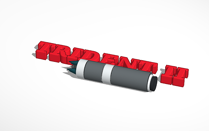 3D design Oversimplified Trident II SLBM - Tinkercad