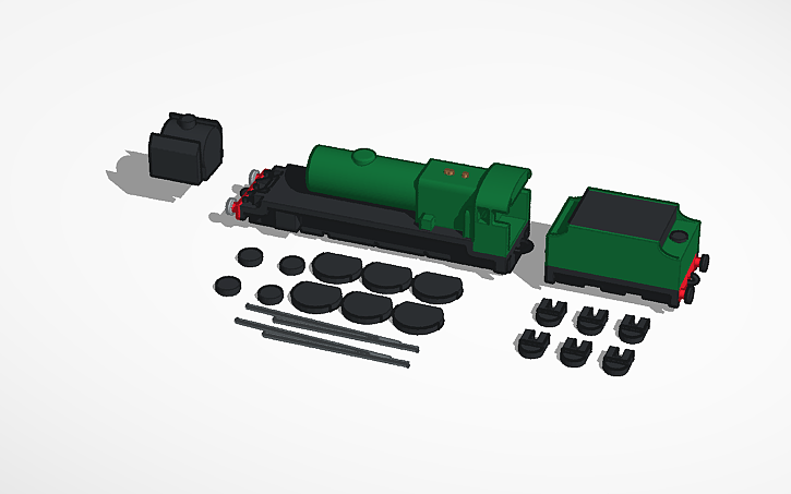 3D design Big City Engine - Tinkercad