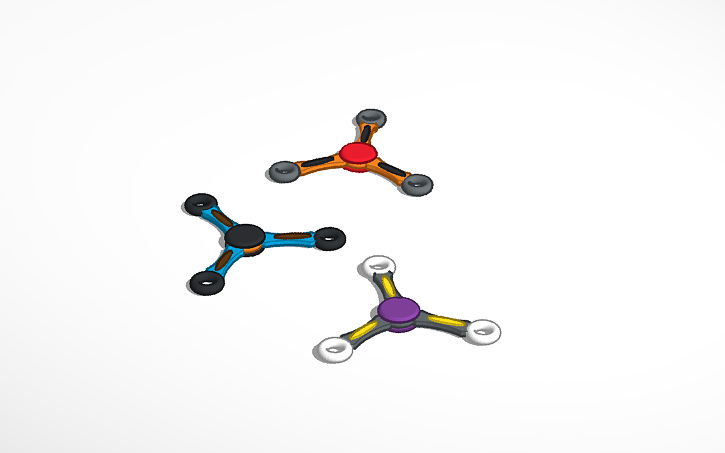 3D design Assorted Fidget Spinners - Tinkercad